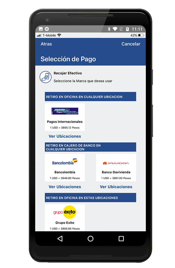 Enviar dinero por Internet, Transferir dinero - Girosol